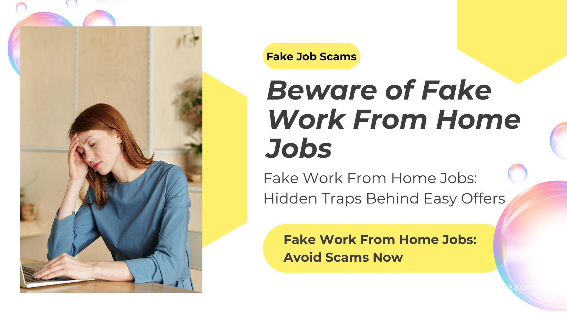 Scams Happening : Fake Work from Home Jobs